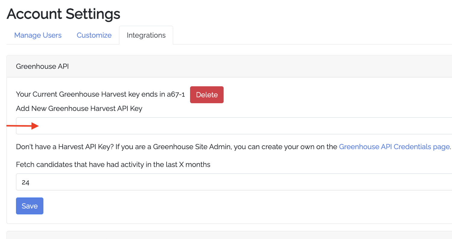 Greenhouse API Setup